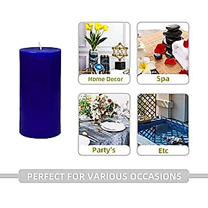 Zest Candle CPZ-088 Candle, Blue Size: 3" Diameter x 6" H