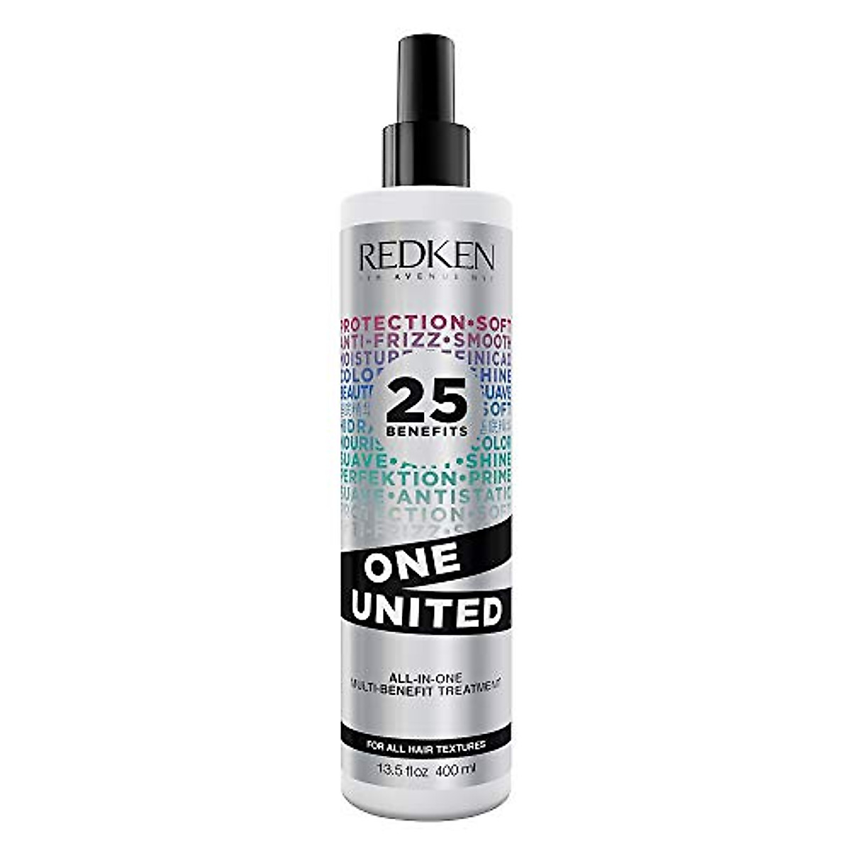 Redken One United All-In-One Leave In Conditioner | Multi-Benefit Treatment | Heat Protectant Spray for Hair | All Hair Types | Paraben Free