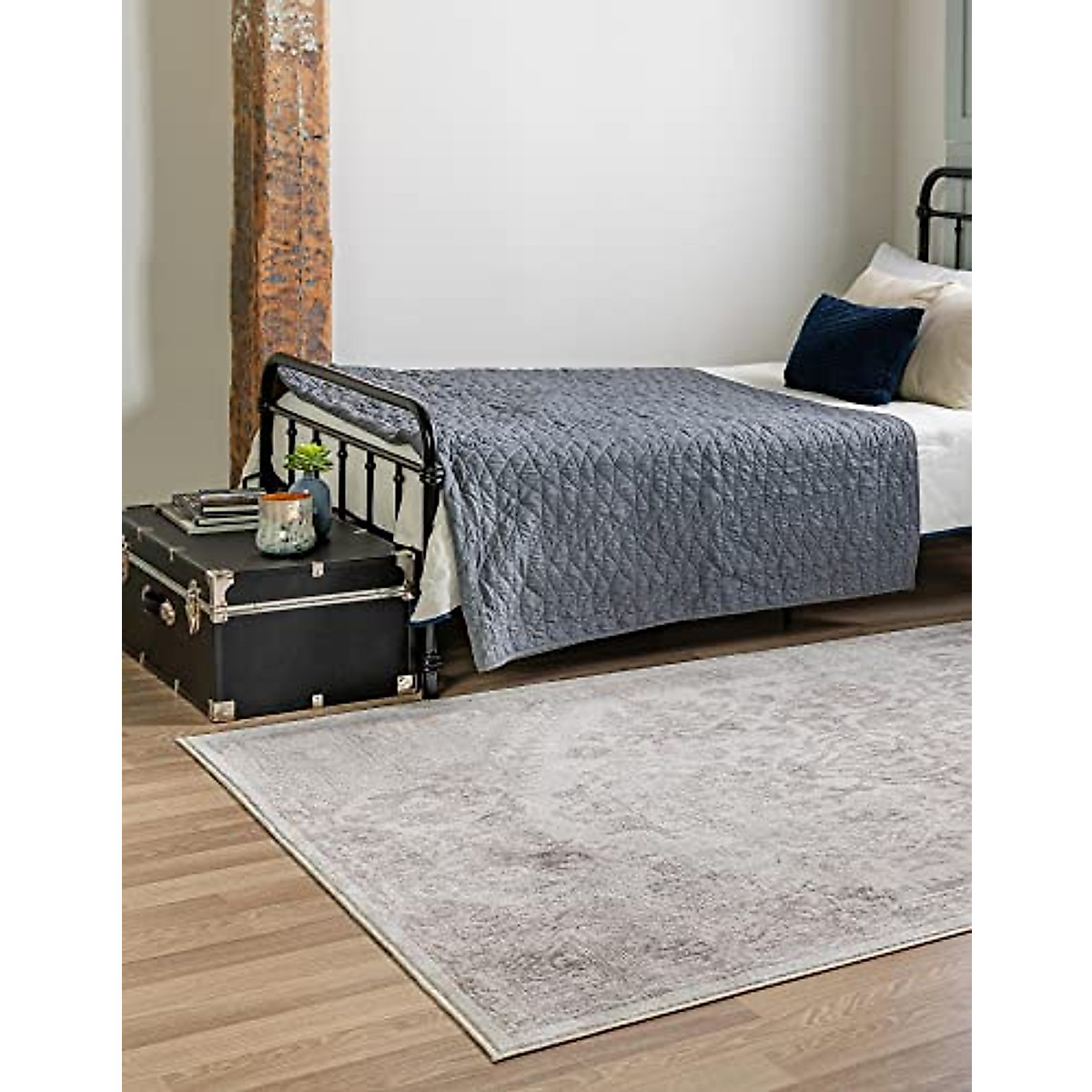 Unique Loom Oxford Collection Area Rug - Radcliffe (9' x 12' Rectangle, Cream/ Ivory)