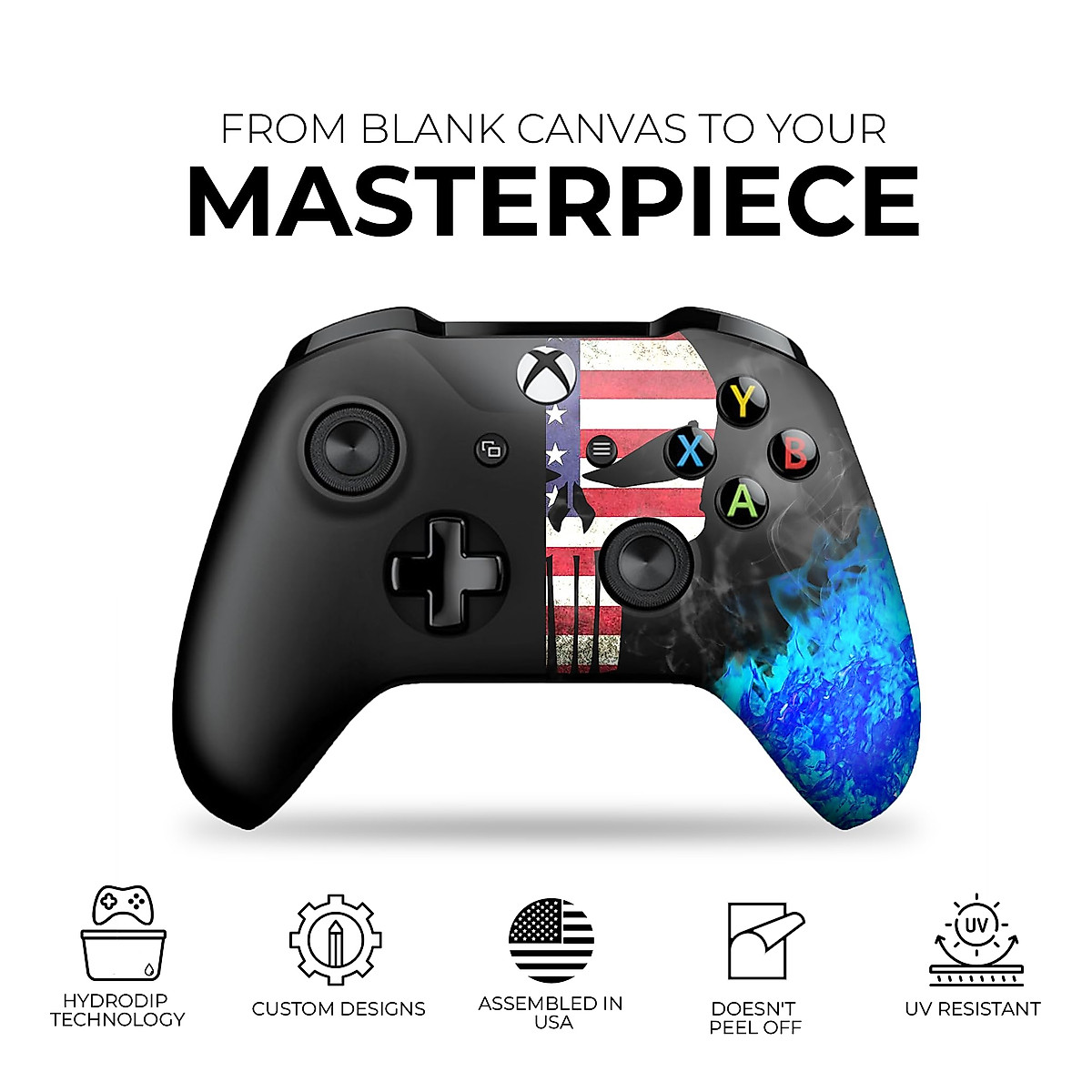 DreamController Miles Morales Spiderverse Custom X-box Controller Wireless compatible with X-box One/X-box Series X/S Proudly Customized in USA with Permanent HYDRO-DIP Printing(NOT JUST A SKIN)