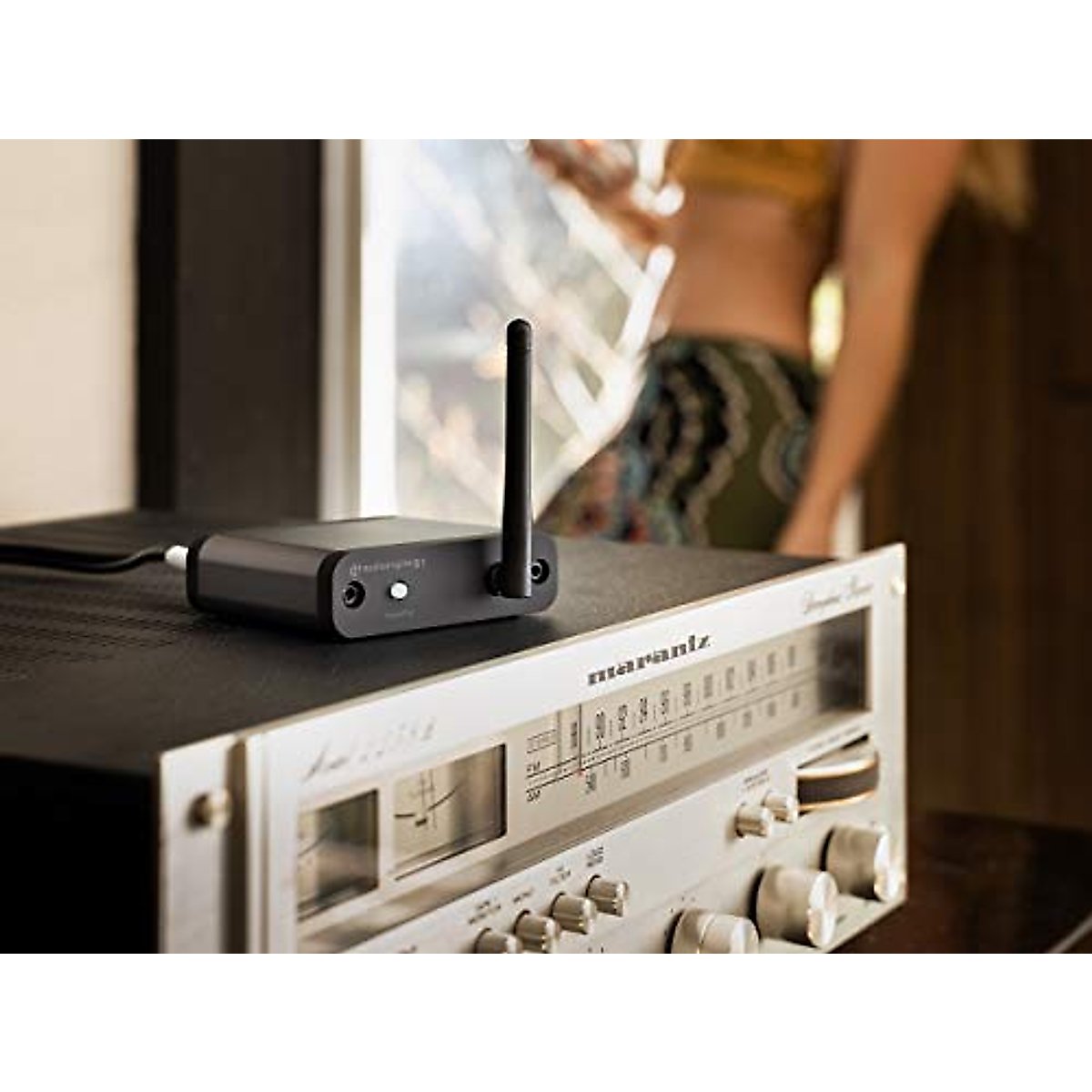 Audioengine B1 Bluetooth Receiver with 5.0 aptX HD - Extended Range and High Fidelity 24 bit DAC Wireless & Streaming Audio Systems