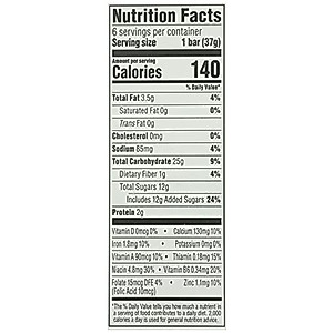 365 by Whole Foods Market, Organic Blueberry Cereal Bar 6 Count, 7.8 Ounce