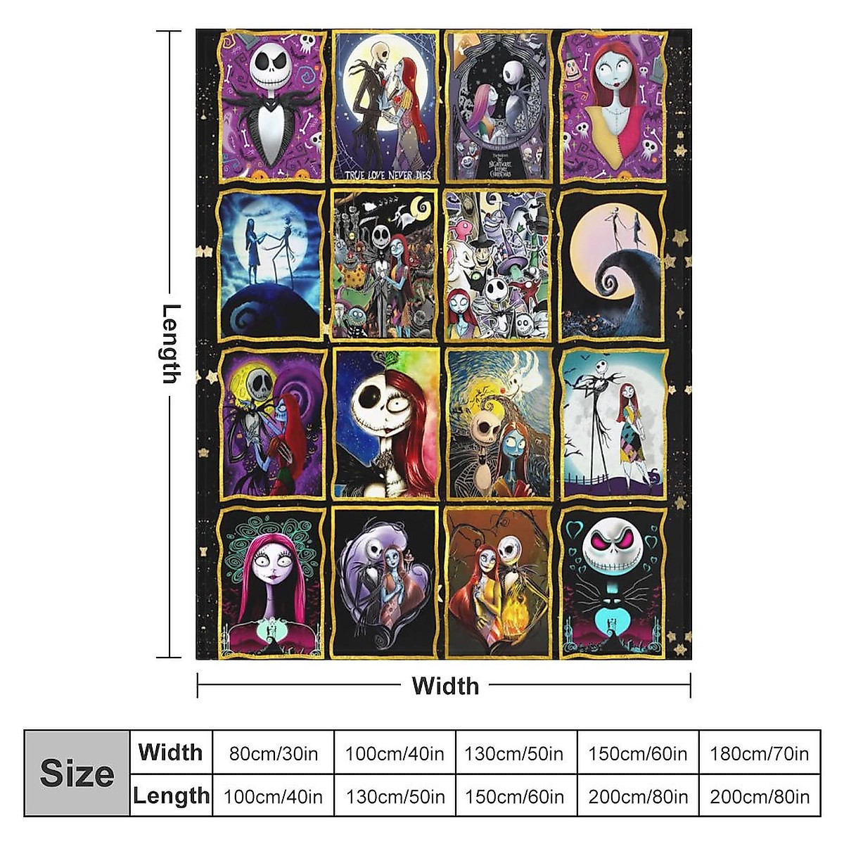 Halloween Cartoon Throw Blanket Soft Lightweight Cozy Warm Fleece Blanket for Chair Couch Sofa Bed Sleeping Blanket Christmas Blankets for All Season Use (style-2) 50x40