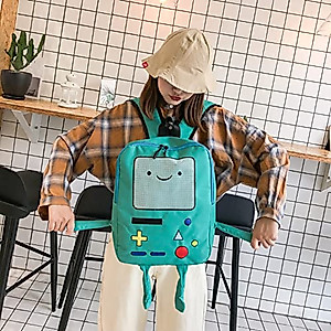 WDYHILE Bmo Backpack 16 Inch Game Bag, Aesthetic Casual Travel Bags, Breathable Portable Lightweight Daypack (Green 16 inch)