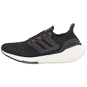 adidas Women's Ultraboost 21 Running Shoe, Black/Black/Grey, 7