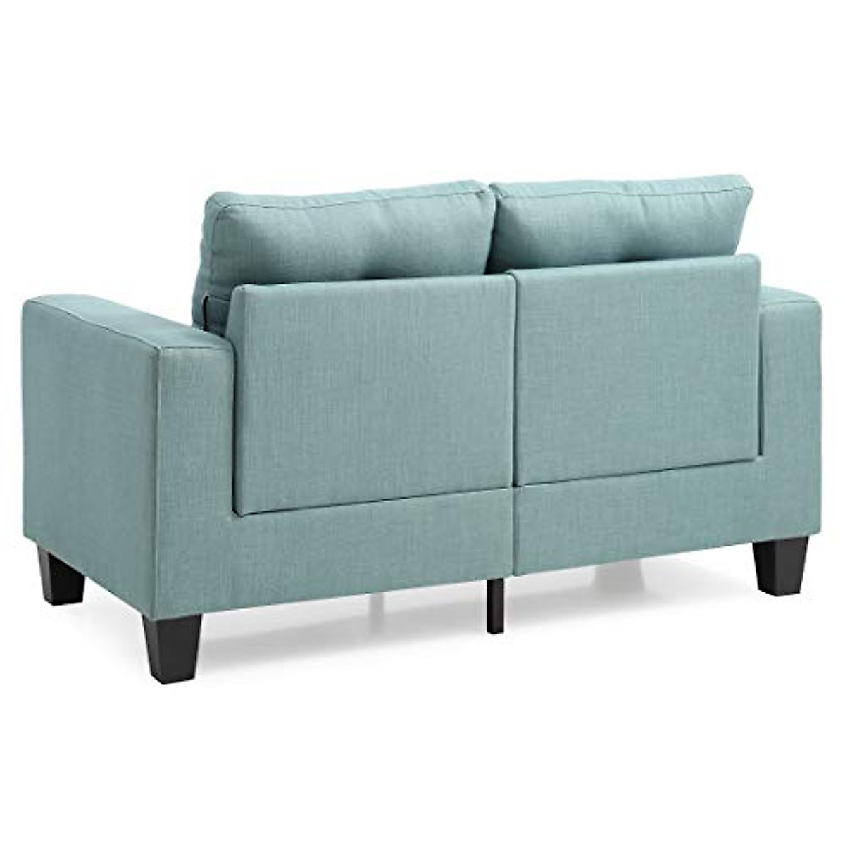 Glory Furniture Newbury Living Room Furniture, 36" H x 58" W x 32" D, Teal