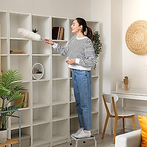 FSA/HSA Eligible, Vaunn Medical Foot Step Stool 350lbs Heavy-Duty Welded Steel Legs, Fully Welded Single Construction Frame, Anti-Skid Rubber Platform