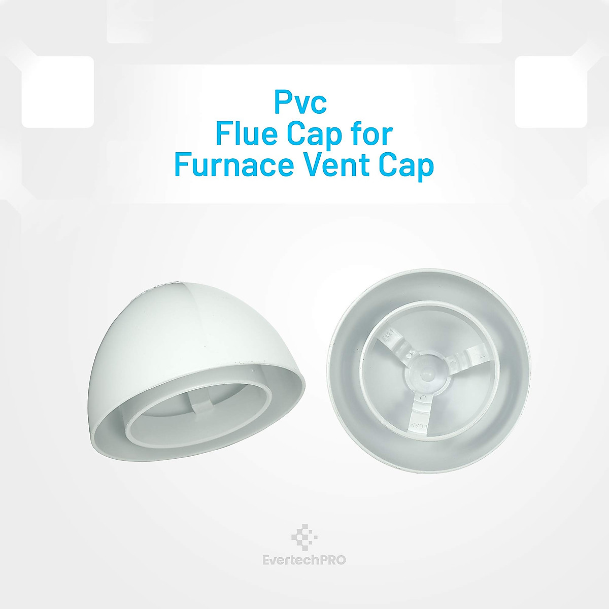 EVERTECHPRO ECAP321 Flue Cap Replacement for Universal HVAC