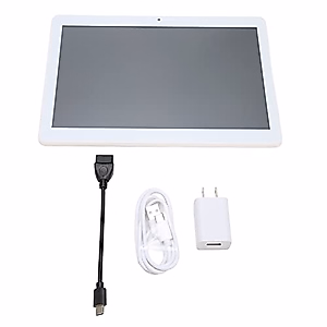 Haofy 10.1 Inch HD Tablet PC 2560x1600 Resolution 100-240V 2.4G 5G WiFi Study Tablet PC for Android 12 (US Plug)