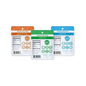 PUR Mints | Aspartame Free Mints | 100% Xylitol | Sugar Free, Vegan, Gluten Free & Keto Friendly | Natural Flavored Mints, Variety Pack, 20 Pieces (Pack of 3)