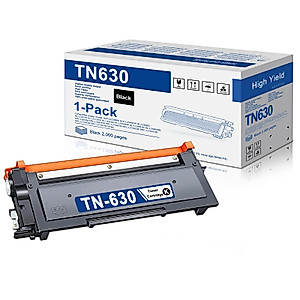 TN-630 TN 630 Replacement for Brother TN630 Toner Cartridge Black Compatible with HL-L2380DW HL-L2320D HL-L2340DW DCP-L2540DW MFC-L2700DW MFC-L2720DW Printer 1 Pack