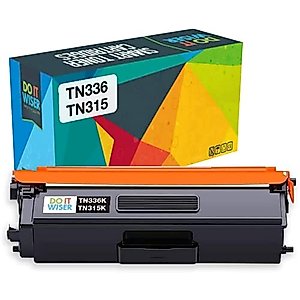 Do it Wiser Compatible Black Toner Cartridge for Brother TN315BK TN336 TN315 TN310 TN331 HL-L8350CDW HL-L8350CDWT HL-L8250CDN HL-4150CDN MFC-L8850CDW MFC-L8600CDW MFC-9970CDW - High Yield 4,000 Pages