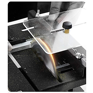 KinHall Mini Table Saw, Woodworking Hobby Table Saw, 0-90 Angle Cut Portable DIY Saw, Adjustable Multifunctional Table Saw, 33mm Cutting Depth, Woodworking Cutting Machine for DIY Woodworking Jade