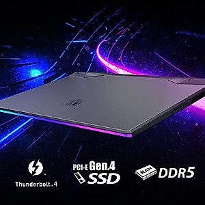 MSI Raider GE76 Gaming Laptop: Intel Core i9-12900H, GeForce RTX 3060, 17.3" 144Hz FHD Display,16GB DDR5, 1TB NVMe SSD, Thunderbolt 4, Cooler Boost 5, Win 11 Home: Titanium Blue 12UE-871
