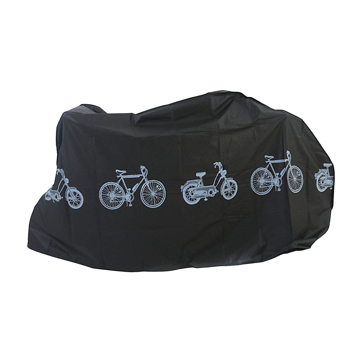 Mountain Road Bike Cover Waterproof Windproof Raincoat for Motorcycle , Black