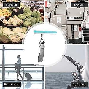 pack all 110 Lbs Luggage Scale, Digital Handheld Luggage Scale, Travel Weight Scale for Luggage with Backlit LCD Display, Battery Included (Blue)