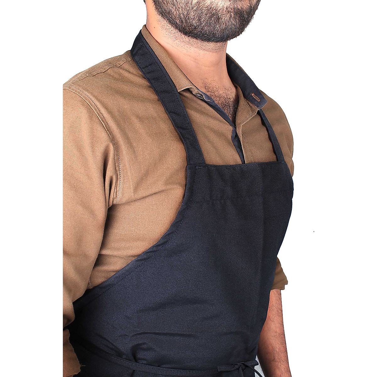 Utopia Wear Chef Kitchen Bib Aprons (2-Pack, Black)