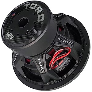 TORO TECH – FIERCE 12S, 12 Inch 1000 Watts RMS – 2000 Watts MAX – Dual 4 Ohm 2.5 Inch Voice Coil, 12” Car Audio Subwoofer for Cars, Trucks, Jeeps, Boats, Off Road with Hard Hitting Bass (Sold As Each)