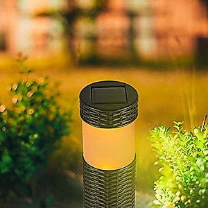 Uonlytech Outdoor Landscape Lights 2pcs Solar Lawn Ground Light Garden Stake Night Lamp Yard Walkway Light Stake Landscape Lights Decorative Garden Lamps Outdoor Garden Lights