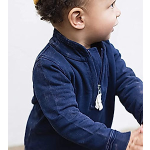 Burt's Bees Baby Unisex Baby Sweatshirts, Lightweight Zip-up Jackets & Hooded Coats, Organic Cotton, French Terry Acid Wash, 18 Months
