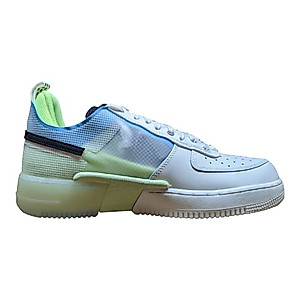 Nike Men's Air Force 1 React Sneaker (Sail/Black-Barely Volt, 9.5)