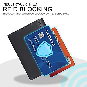 FALAN MULE Men's Wallet Genuine Leather Trifold Wallet With ID Window