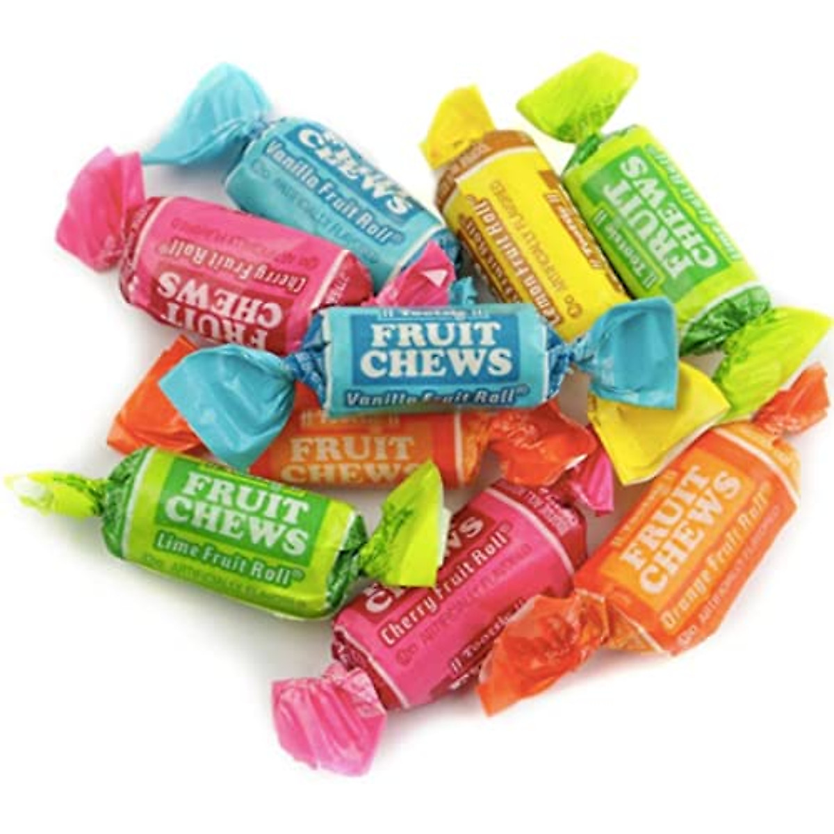 Tootsie Roll Fruit Chews 5-Flavor Individually Wrapped Bulk Multicolored Taffy Candy (5 Pound)