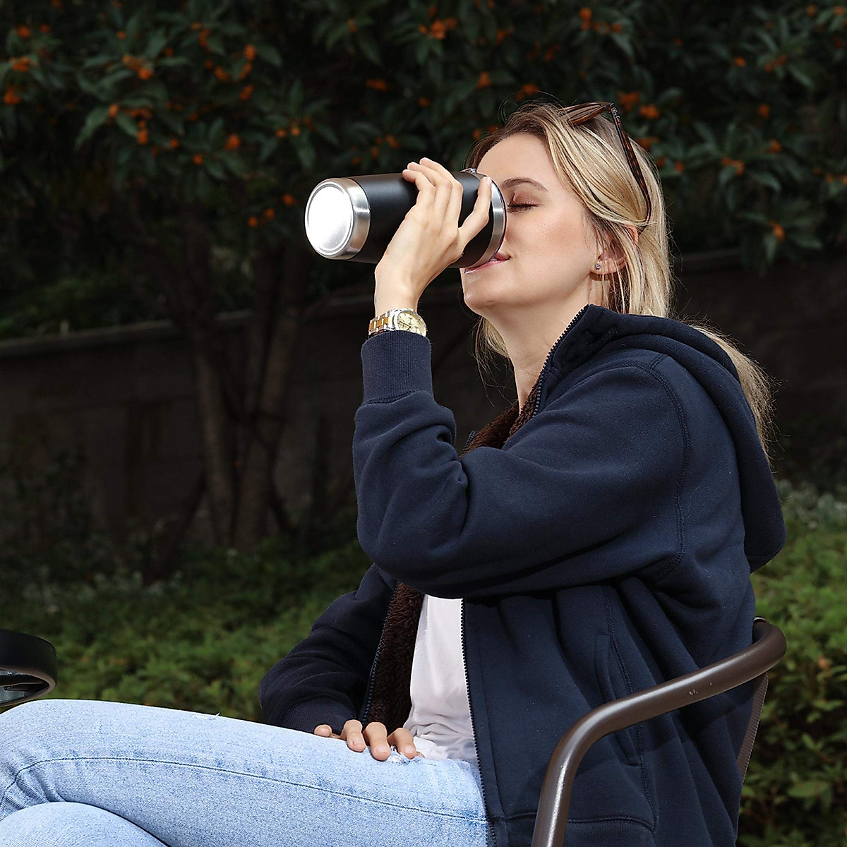 MEWAY 20oz Tumbler Cup Double Wall Vacuum Insulated Travel Mug Bulk, Stainless Steel Tumblers with Lid and Straw, Durable Powder Coated Coffee Cups for Cold & Hot Drinks (Black, 1)