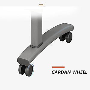 Flip Top Mobile Training Table, Foldable Computer Table for Conference Rooms,Training,Media Centers,Classrooms,(Excluding Chairs) (Color : A, Size : 120 * 50 * 75cm)