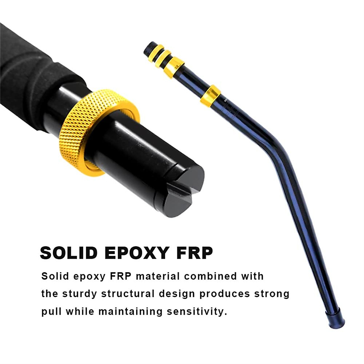 Topline Tackle 2-Pieces Deep Sea Fishing Rods, Topline Tackle Fishing Pole with 3+1 Roller Guides,Trolling Fishing Rod for Salt Water (5'6''/6’, 30-50lb/50-80lb/80-120lb)