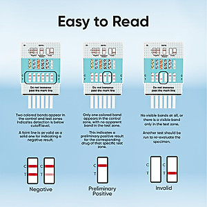 Prime Screen [5 Pack] 12 Panel Urine Drug Test Kit (AMP, BAR, BUP, Benzos BZO, COC, mAMP, MDMA, MOP, MTD, OXY, PCP, Marijuana THC) - WDOA-6125