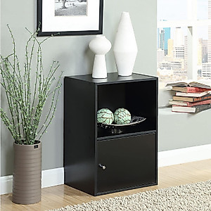 Convenience Concepts Xtra Storage, 1-Door Cabinet, Black