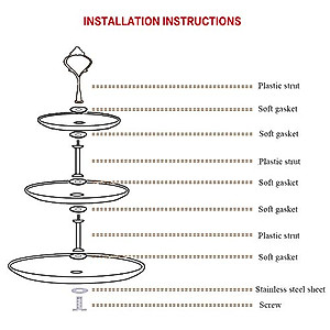 2 Set of 3-Tier Cupcake Stand Fruit Plate Cakes Desserts Fruits Snack Candy Buffet Display Tower (White)