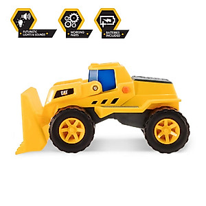 CAT Construction Toys, CAT Construction Future Force Wheel Loader Toy, with Lights and Sounds, Ages 3 and Up