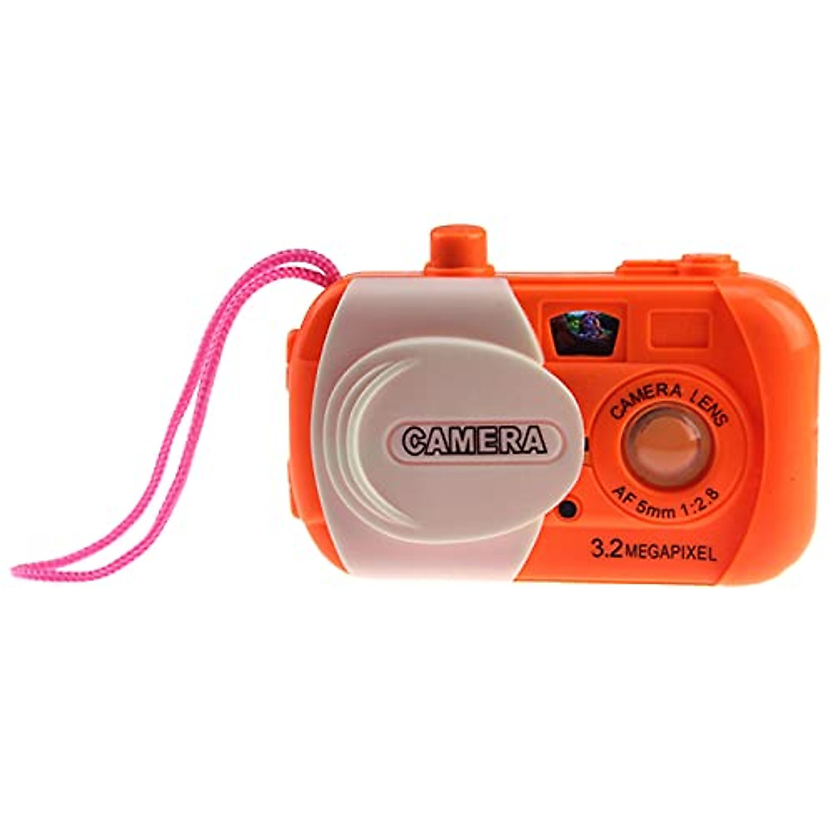 Children's Camera Projection Camera Kids Animal Projection Patterns Simulation Digital Camera Children Educational Learning Study Christmas Birthday Gifts Gnomes Garden (yellow,pink,orange, One Size)