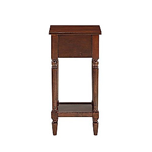 Convenience Concepts French Country Khloe 1 Drawer Accent Table with Shelf, Espresso