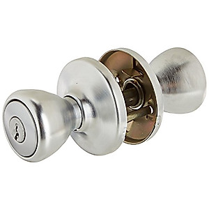 Kwikset 695T 26D CP Double Cylinder Deadbolt Combo Pack with Tylo Entry Knob in Satin Chrome