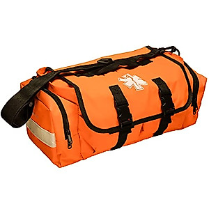 NOVAMEDIC Empty First Responder Bag, 15"x9"x8", Trauma First Aid Carries w/Multi Compartments for EMTs, Paramedics, Emergency and Medical Supplies Kit, Lightweight and Durable, Orange