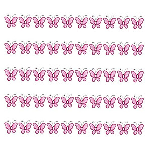 Veemoon Wall Decor Wall Wall Wall Wall Wall Fine Glitter mesh Wire Glitter, 50pcs 3D Craft Fabric Butterflies mesh Glitter with gem for Home and Wedding Party Decorations Decor