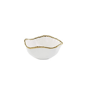 Pampa Bay Golden Salerno Porcelain Large Salad Bowl