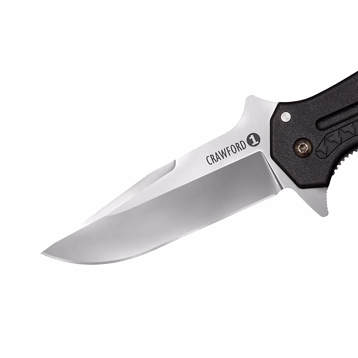 Cold Steel Crawford Model 1 3.5" 4034SS Clip Point Blade 4.875" Black Zy-Ex Handle Tactical Folding Knife, Boxed
