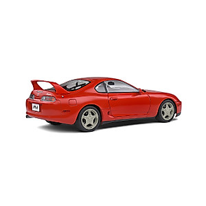 Solido S1807601 1:18 1993 Toyota Supra Mk.4 (A80) -Renaissance Red Collectible Miniature car for unisex-adult