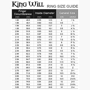 King Will GEM 8mm White Tungsten Ring Unisex Wedding Band Polished Beveled Edge CZ Stone Channel Set(13.5)