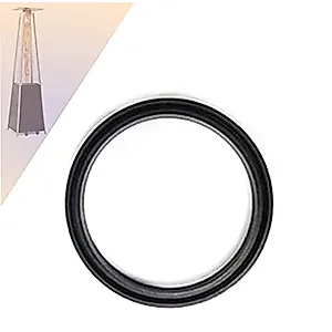 Firdnyohs 4" Glass Tubes Support Rubber Ring -Neoprene Support Ring for Glass Tubes,Pyramid Patio Heater Dancing Flames Pyramid Outdoor Patio Heater Replacement Glass Tube Support Rubber Rin -Black