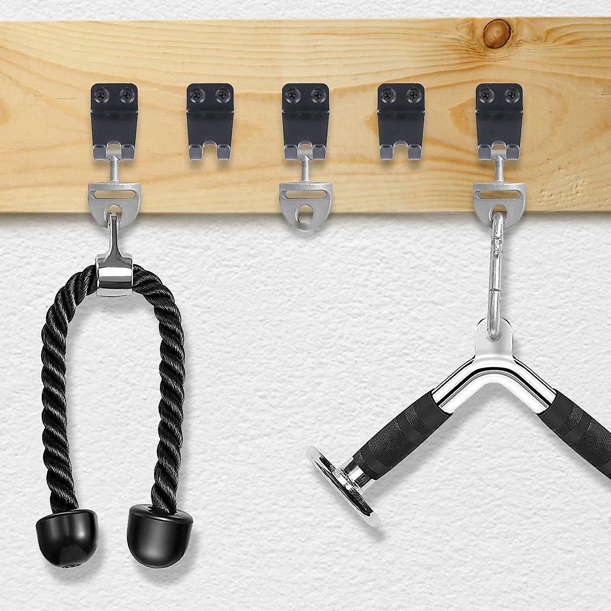 OMMUU 5PCS Wall Mounted with Special Fit for Tonal Accessory Shelf Clips Adapter Hooks Space Saving for Home Gym Garage T-Lock Exercise Equipment Organization Multipurpose Organizer Storage