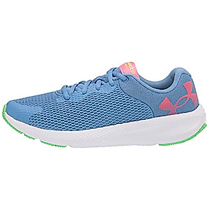 Under Armour Girls' Big Kid Grade School Charged Pursuit 2 BL, River (400)/White, 4.5