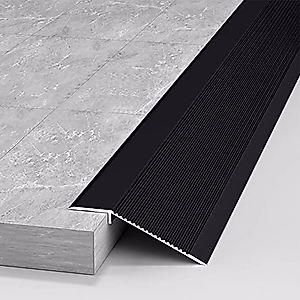 LSMKKA Floor Transition Strip, Aluminum Transitions Ramp 1.5 Inch Thresholds Reducer Bar for Doorways Laminate Flooring/Vinyl Floors, Easy to Install (Color : B, Size : W 10CM - L 102cm/40in)