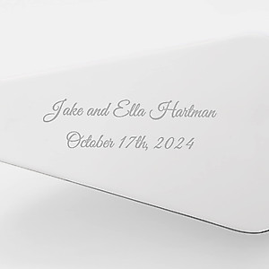 THINGS REMEMBERED Engraved Athena Crystal Wedding Cake Server Set (Free Customization)