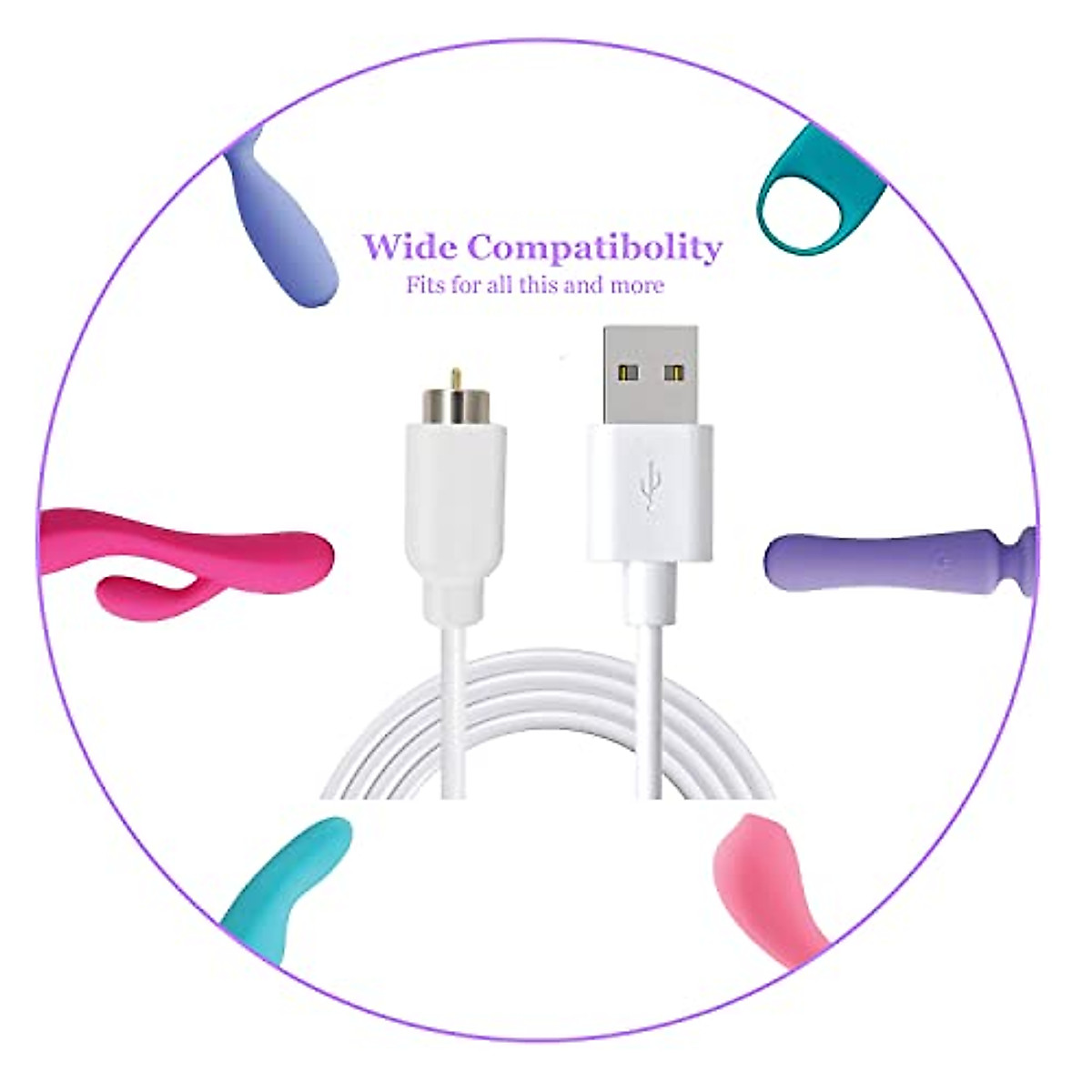 COOLVIS Replacement Magnetic Charging Cables | USB Charger Cord (2 Pack)