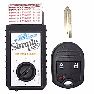 Simple Key, Key Fob and Key Programmer 3 Button Keypads, Key Replacement Remote Kit, Simple Key Programmer for Ford and Lincoln